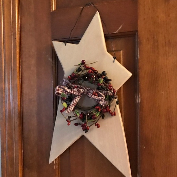 Vintage | Wall Decor | Wall Hanging Country Primitive Farmhouse Wood ...